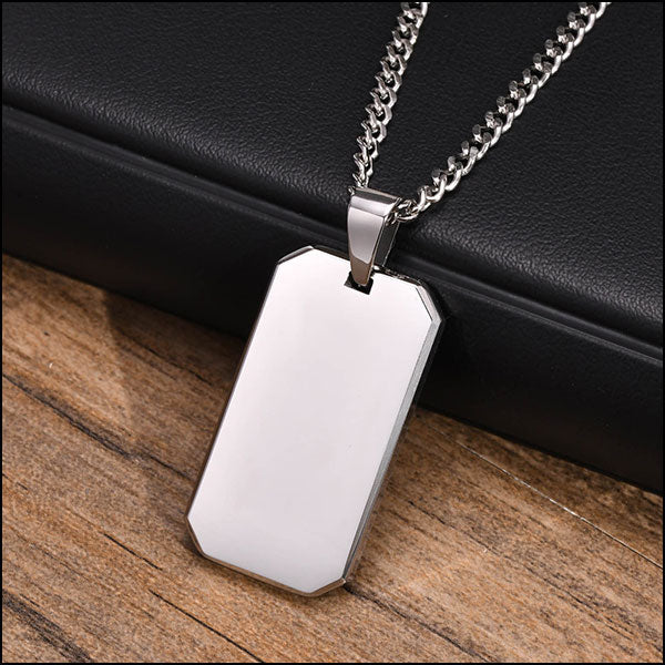 Collier Dog Tag Acier Inoxydable | Boutique Militaire
